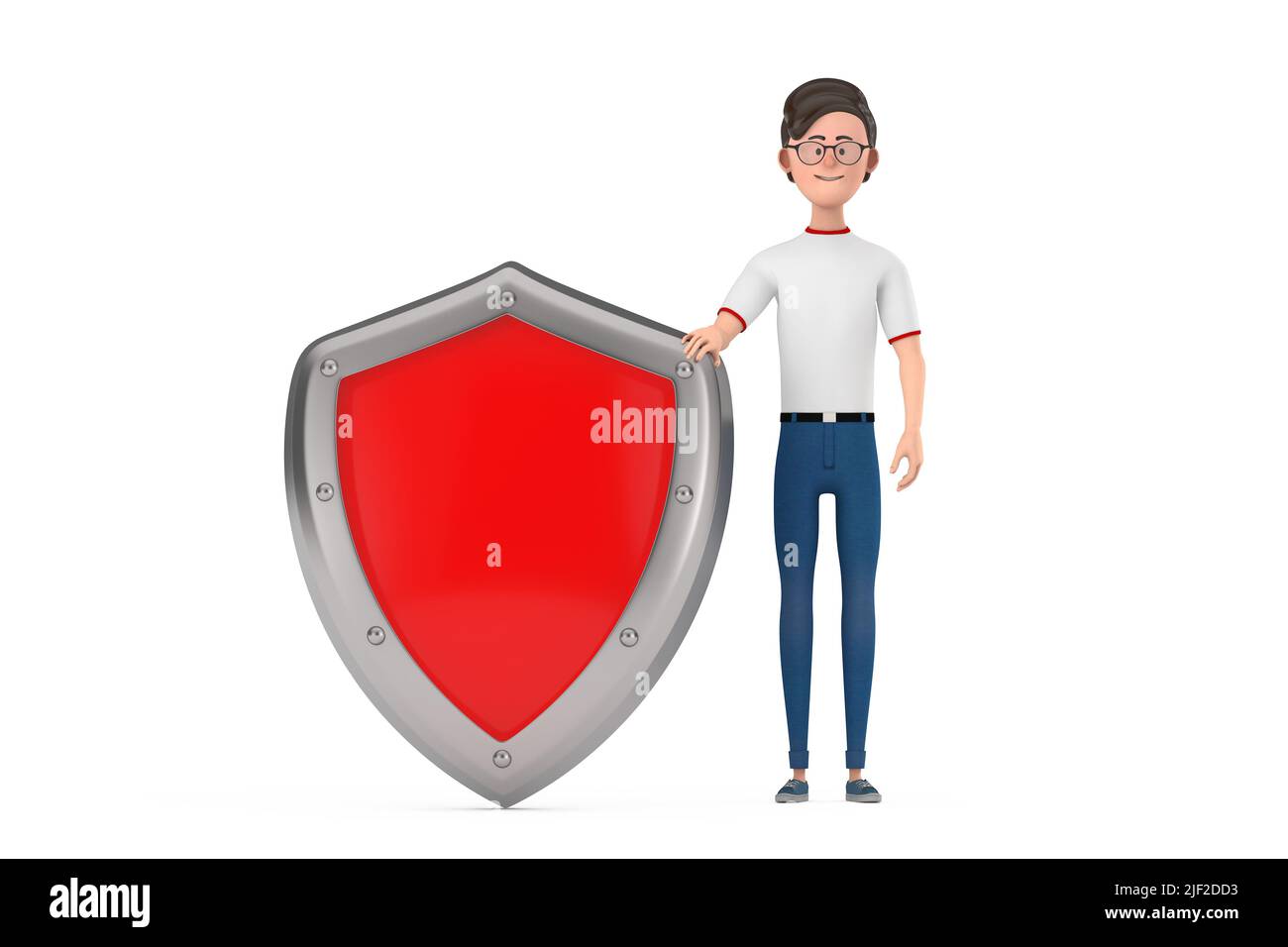 Security guard cartoon hi-res stock photography and images - Alamy