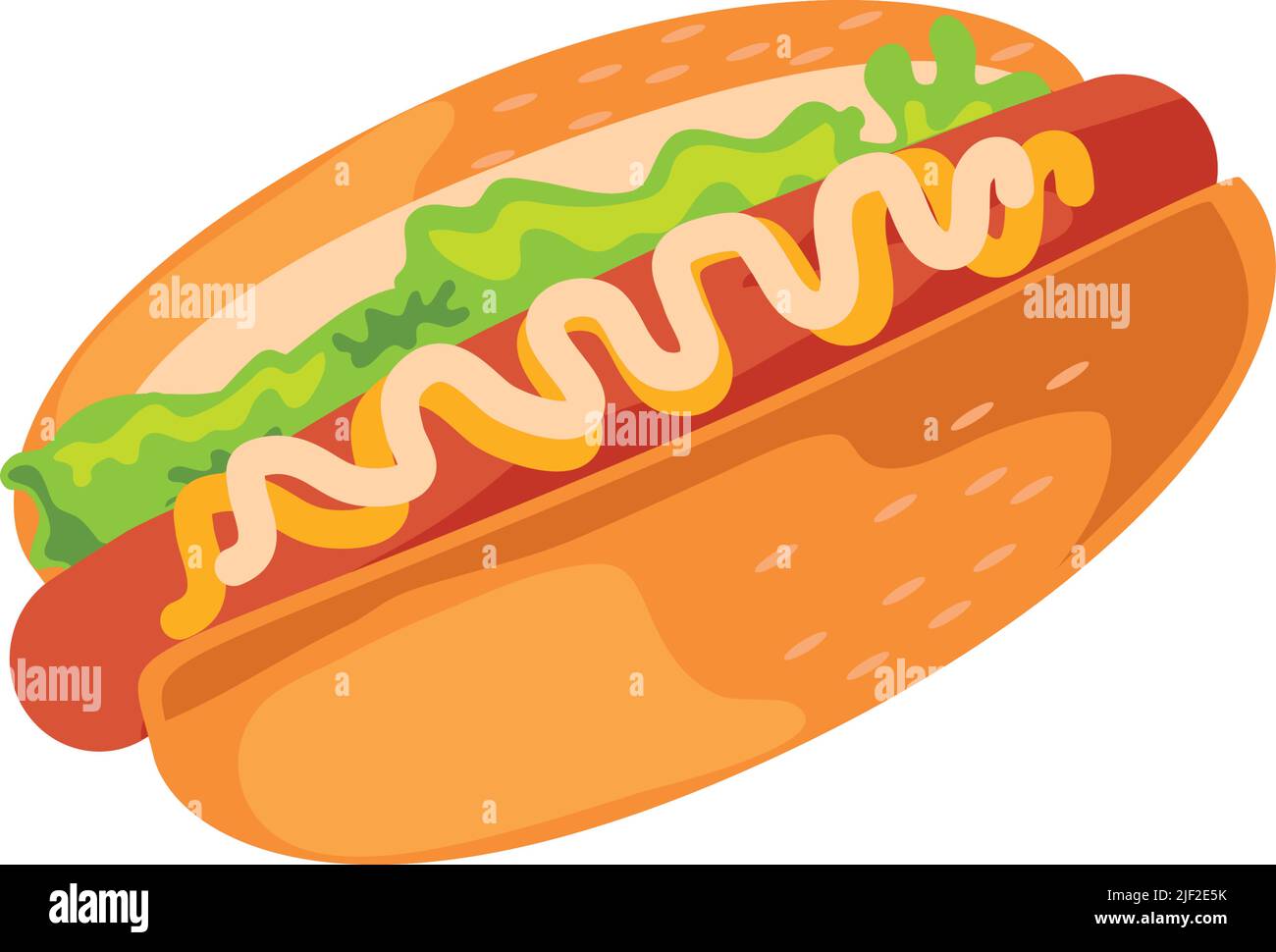hot dog fast food Stock Vector Image & Art - Alamy