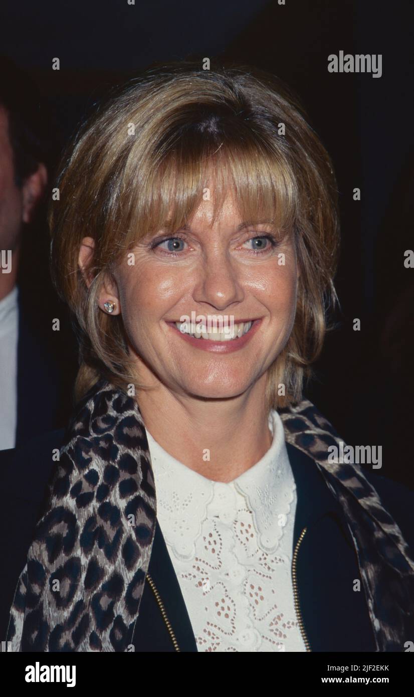 Olivia Newton-John at a performance of "Rent" at the Nederlander ...