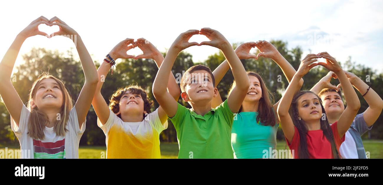 Kid hand gestures hi-res stock photography and images - Alamy