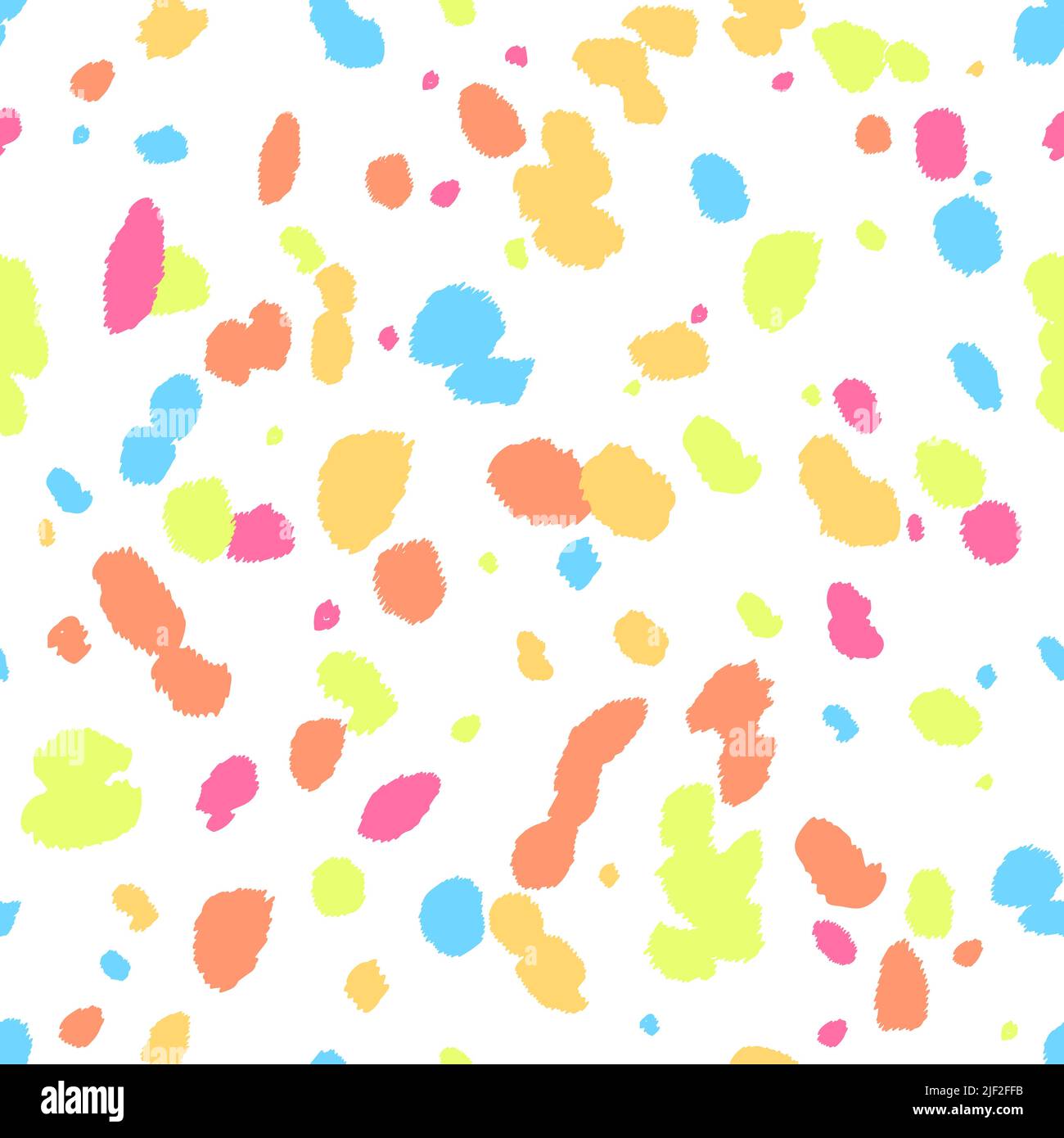 Dalmatian seamless pattern. Animal skin print. Dog and cow multicolor ...