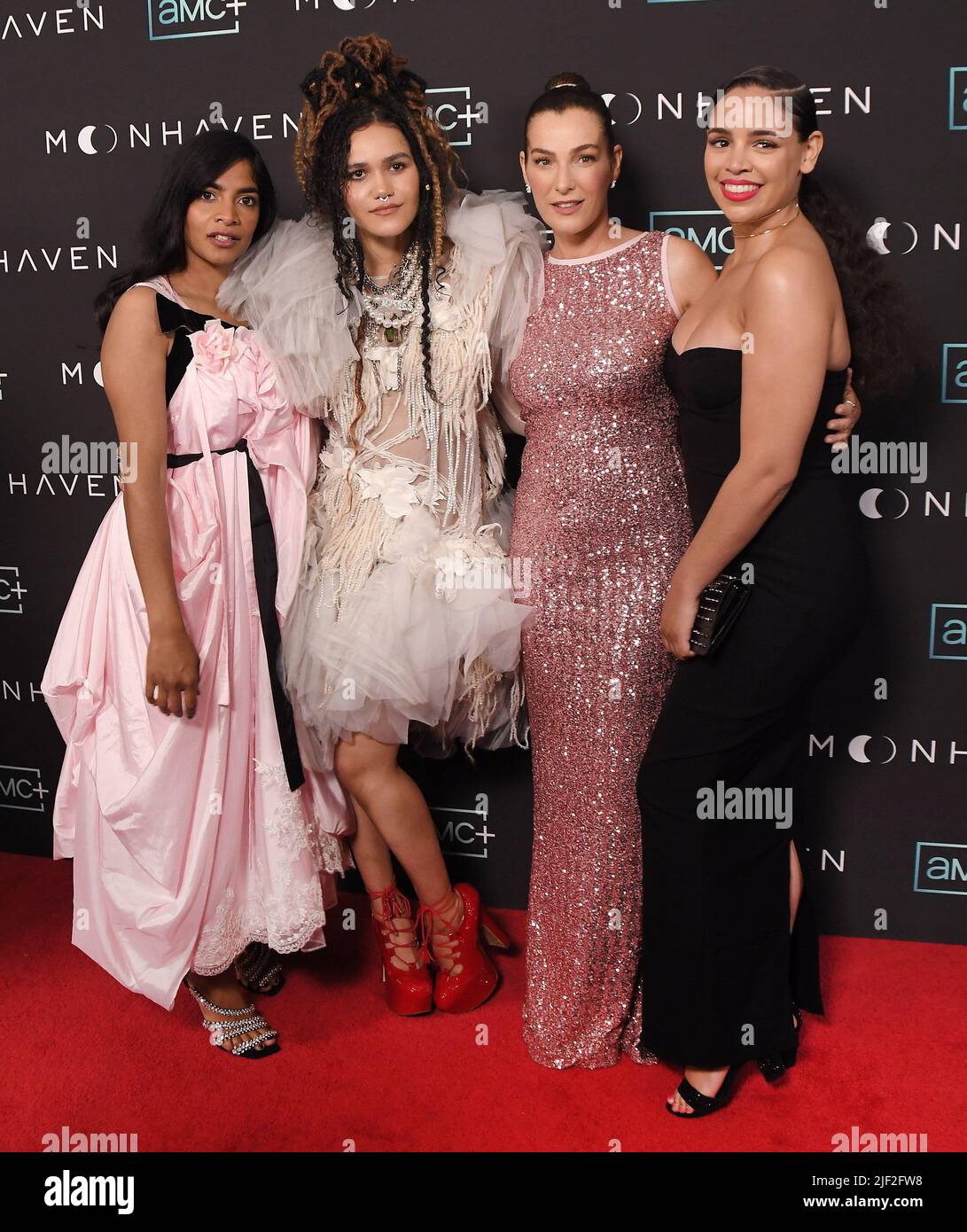 (L-R) Amara Karan, Emma McDonald, Ayelet Zurer and Yazzmin Newell at ...