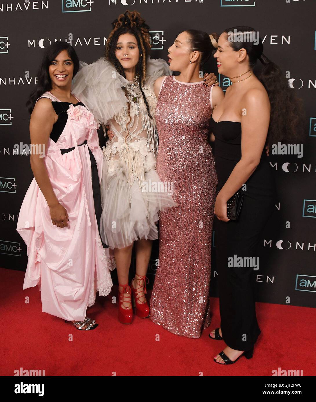(L-R) Amara Karan, Emma McDonald, Ayelet Zurer and Yazzmin Newell at ...