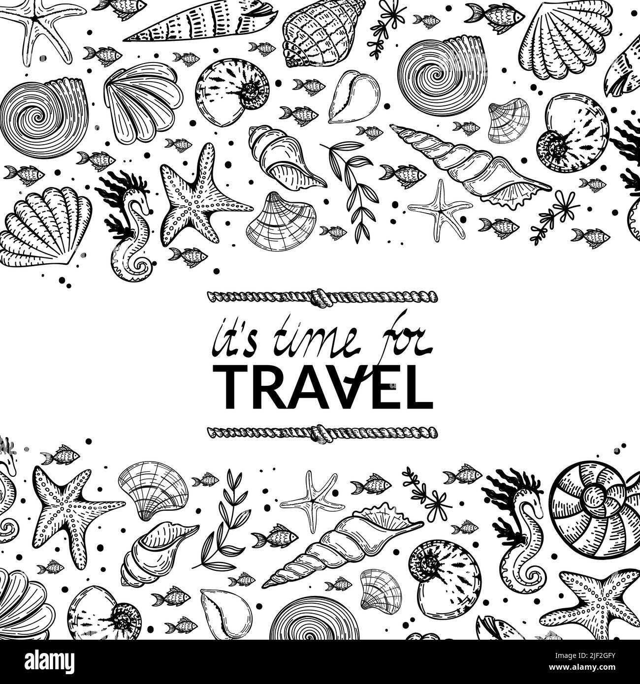 Sea advertising Black and White Stock Photos & Images - Alamy