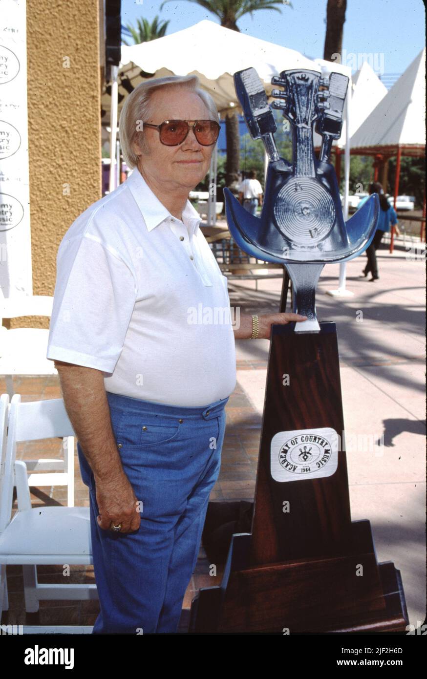 George Jones at the ACM Awards at Universal Amphitheater, 1990’s Credit ...