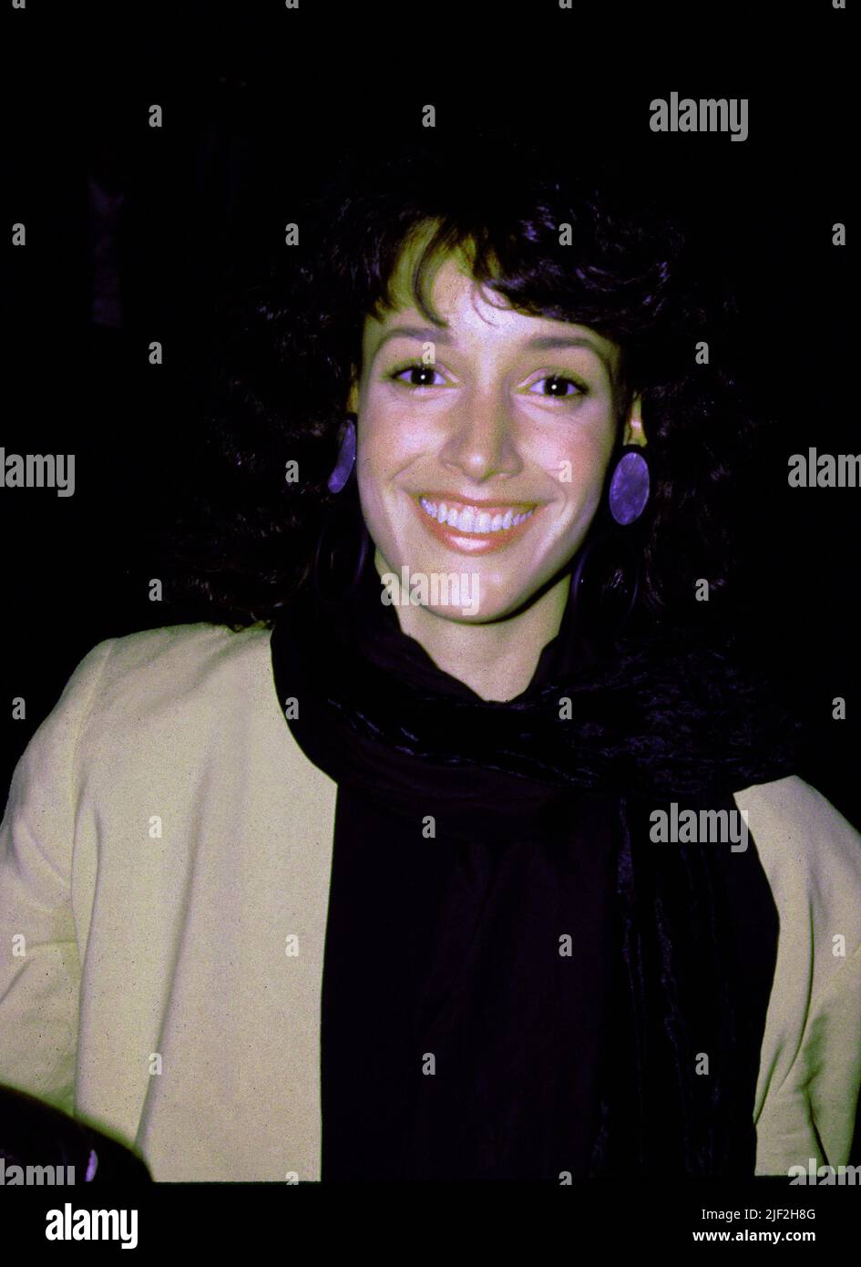 Jennifer Beals at a Hollywood event, 1988 Credit: Ron Wolfson ...
