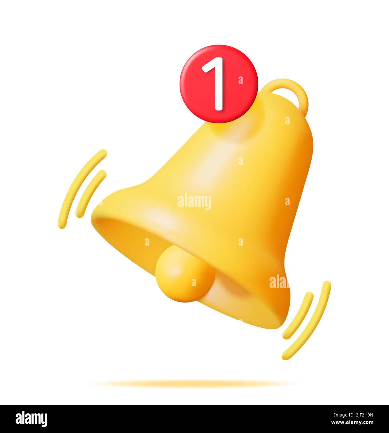 Realistic bell 3d cartoon Stock Vector Images - Alamy