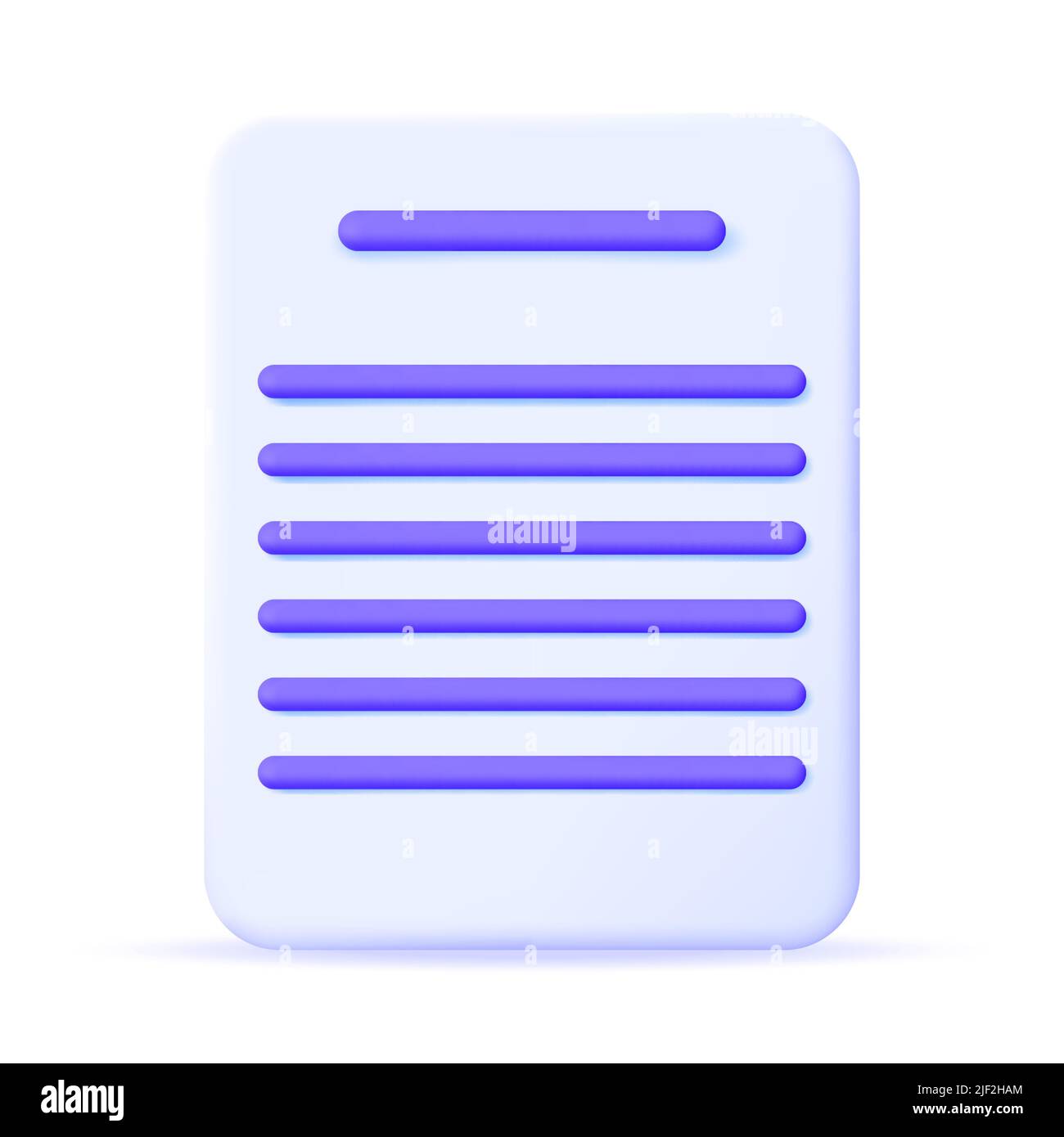 White realistic paper check Cut Out Stock Images & Pictures - Alamy