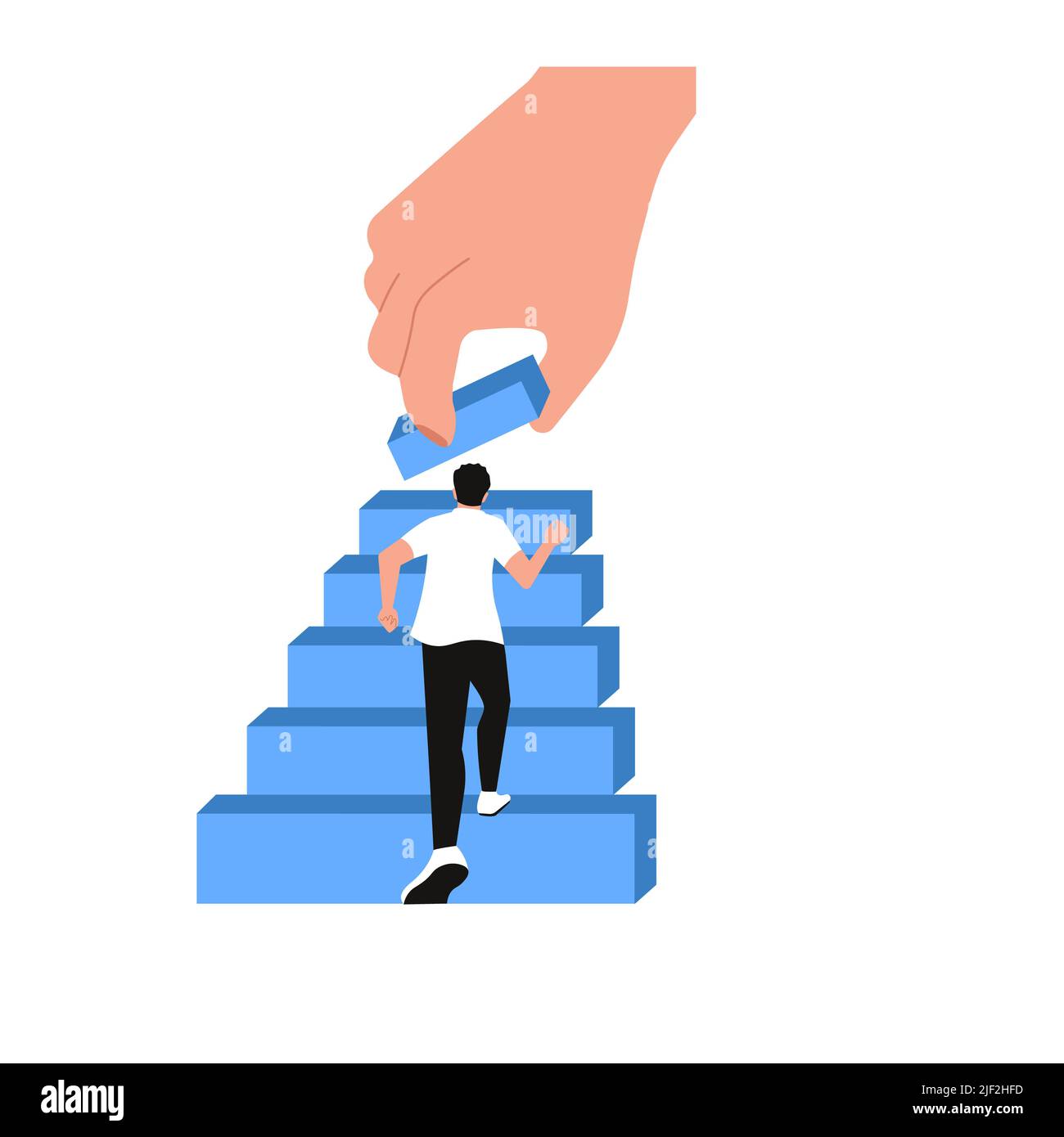 Achieve your goals successfully concept in flat design. Business goal ... Achieve your goals successfully concept in flat design. Business goal ...