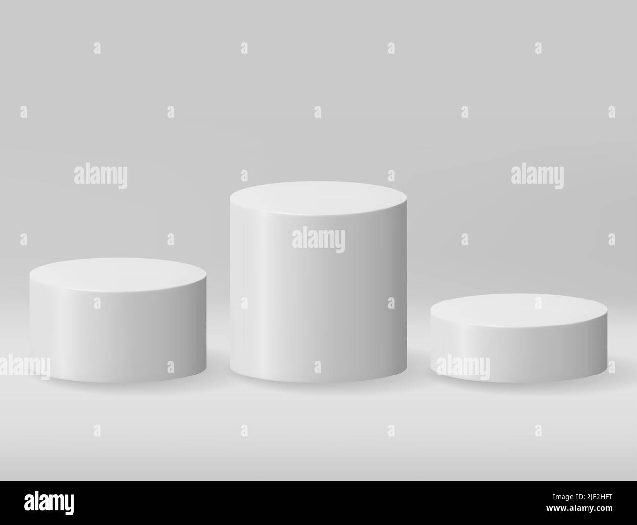3D Grey Cylinder Podium Isolated Stock Vector Image & Art - Alamy