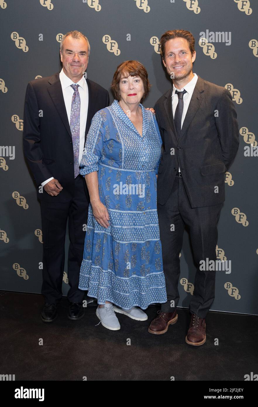 (left to right) Chris Corbould, Debbie McWilliams and Neal Callow ...