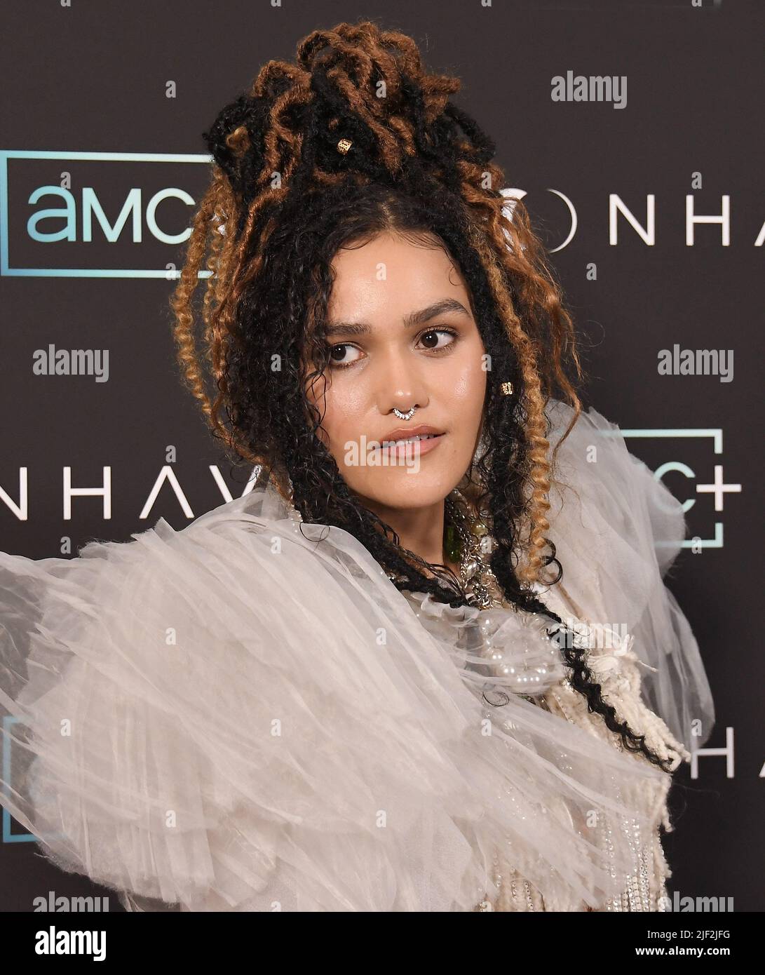 Emma McDonald arrives at AMC's MOONHAVEN Premiere held at The London ...