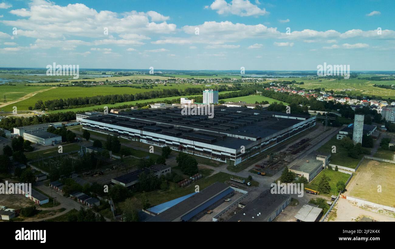 Industrial Zone. Industrial factory buildings and ancillary buildings ...