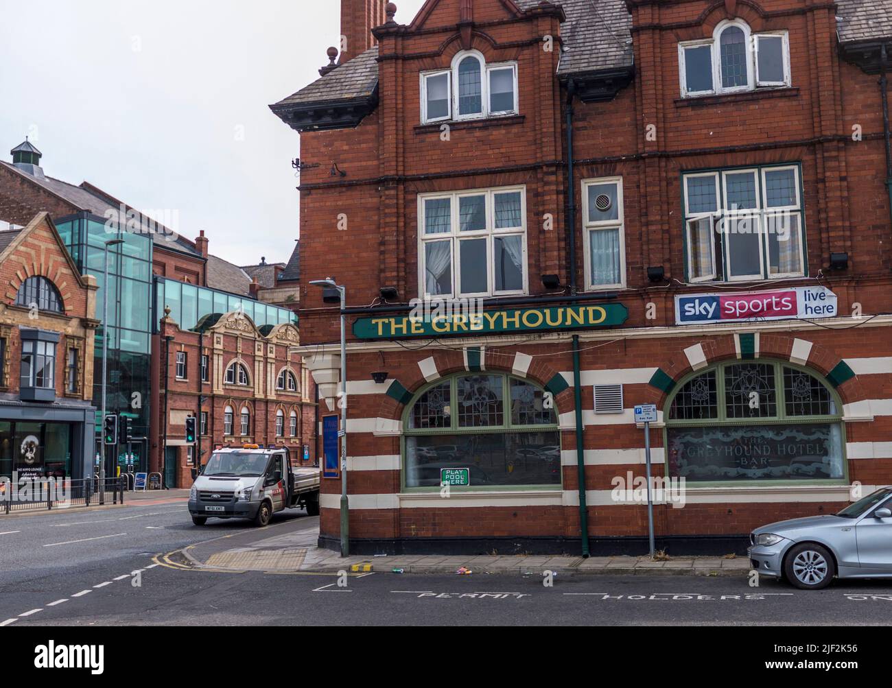 The Greyhound pub in Parkgate, Darlington,England,UK Stock Photo - Alamy