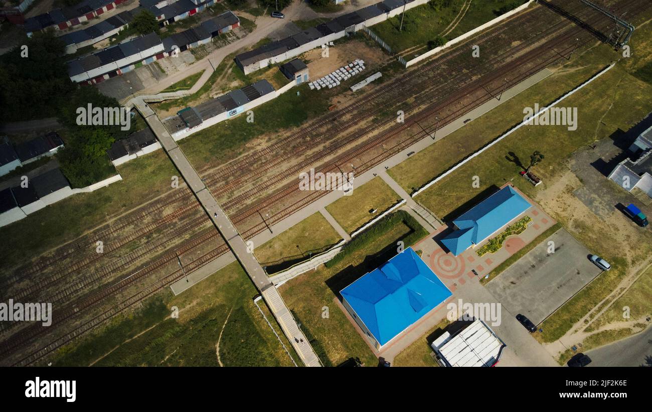 Industrial Zone. Industrial factory buildings and ancillary buildings ...