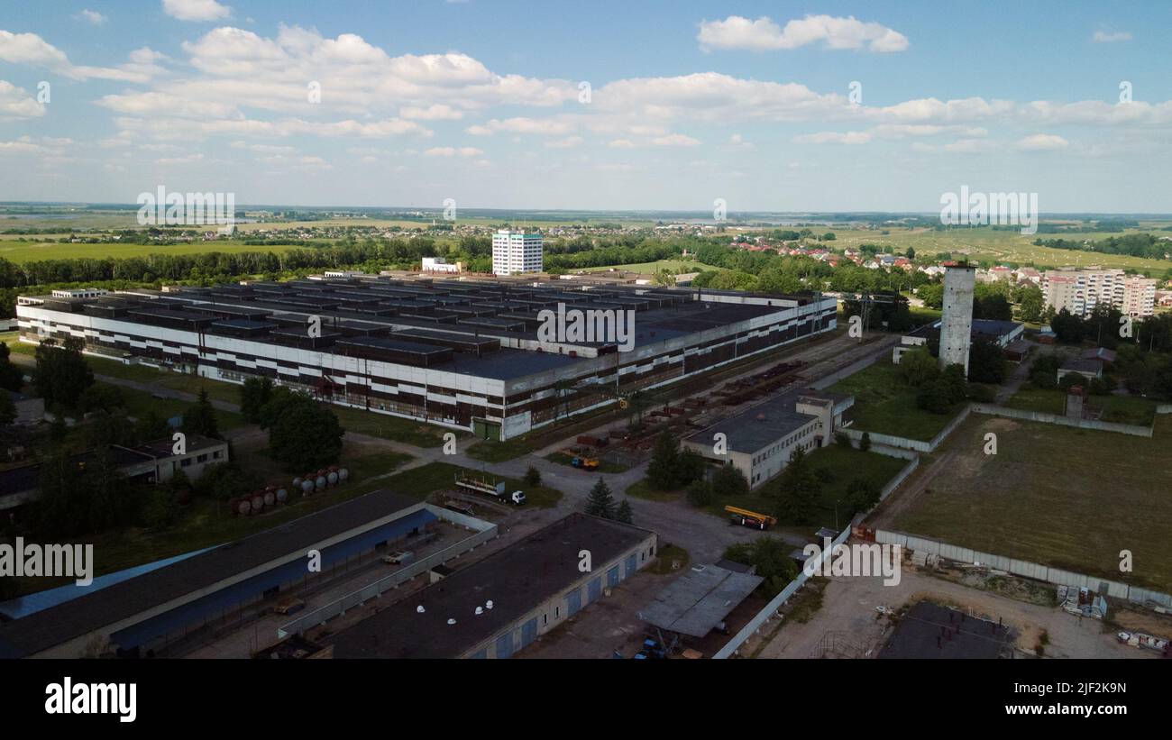 Industrial Zone. Industrial factory buildings and ancillary buildings ...