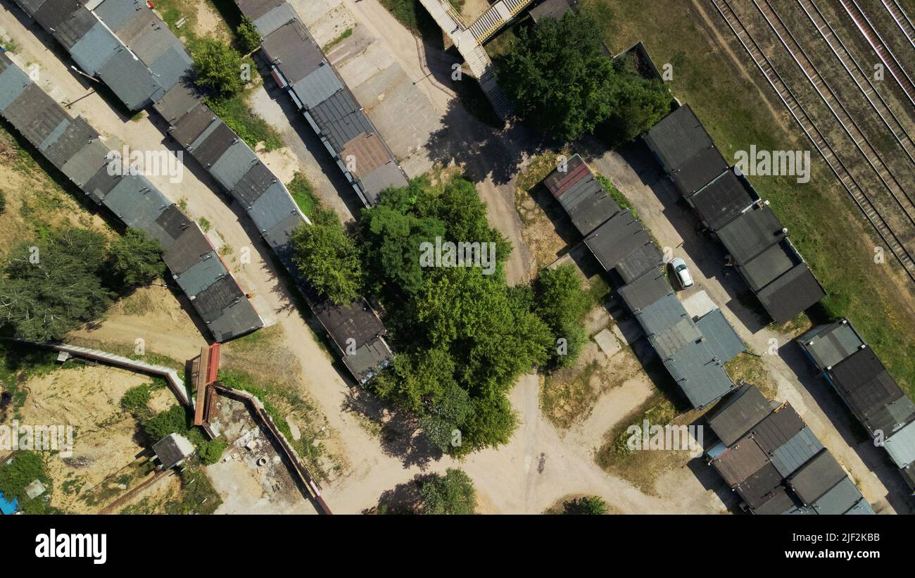 Industrial Zone. Industrial factory buildings and ancillary buildings ...