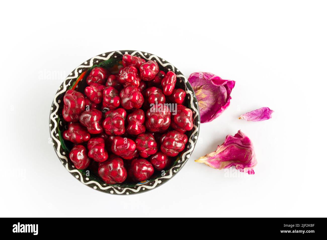 Red sugar fruit candies ready Cut Out Stock Images & Pictures - Alamy