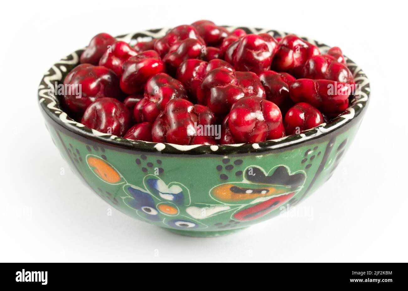 chocolate red candies on plate Stock Photo - Alamy