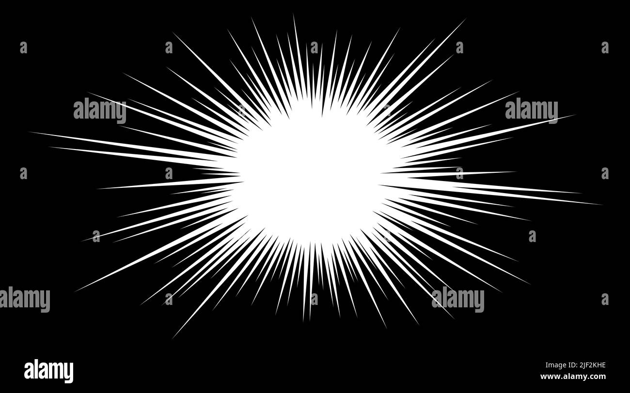 Manga speed burst frame. Radial anime speed lines. Crash zoom effect ...