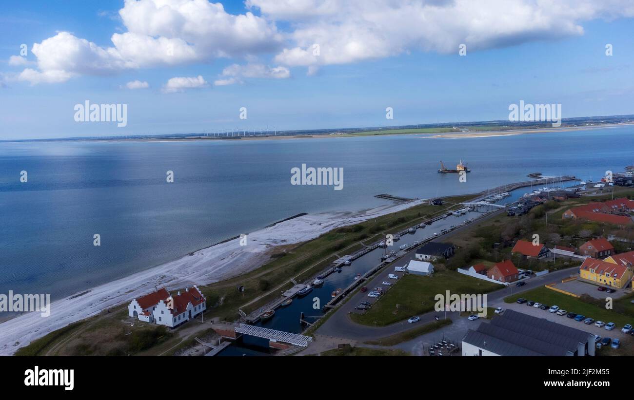 Historic building of Limfjord Museum between Frederik VII' s canal and ...