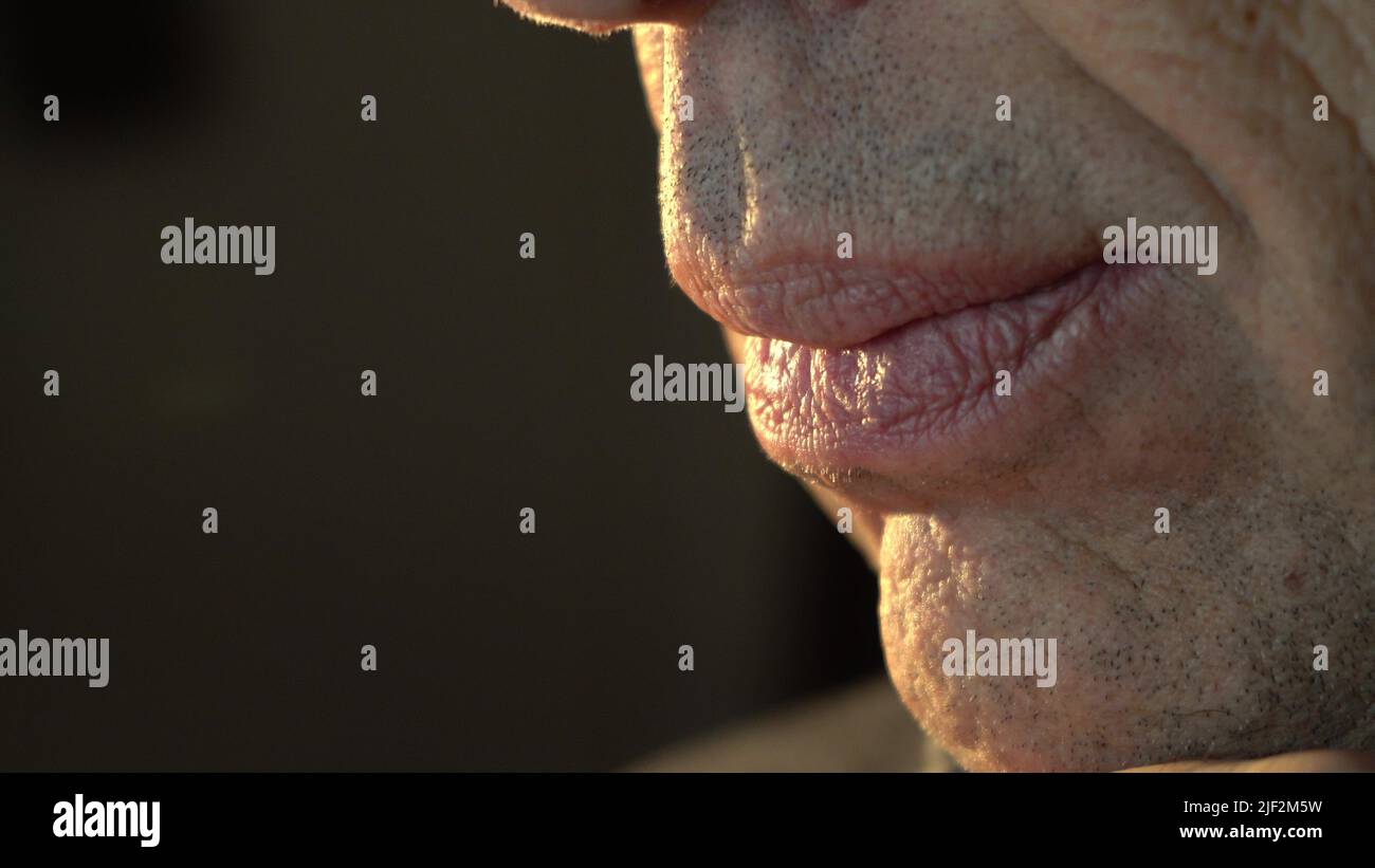 The textured man's lips Stock Photo - Alamy