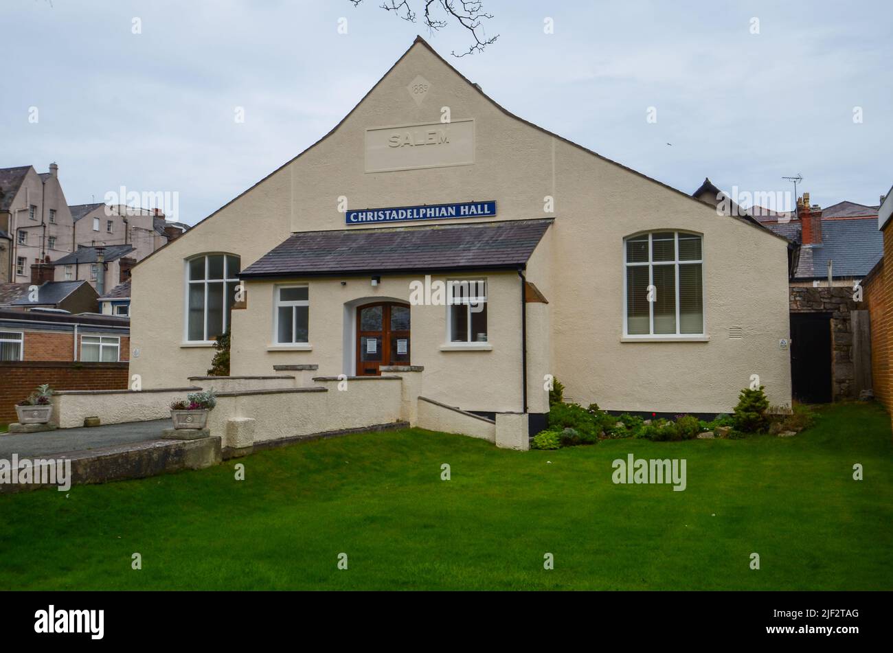 Llandudno, UK. Apr 10, 2022. The Christadelphian Hall on Mostyn ...
