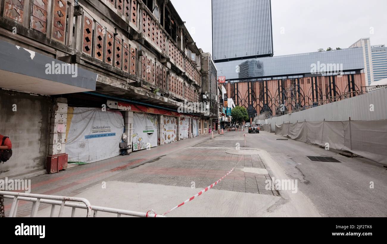 Siam Square Redevelopment Area Bangkok Thailand makeover Stock Photo ...