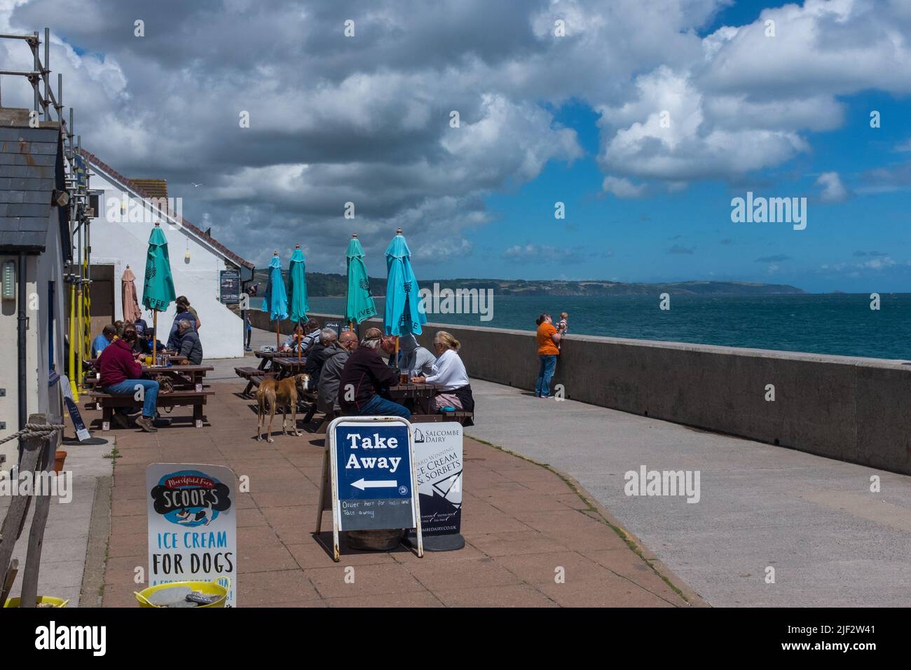 The Start Bay Inn pub at Torcross, Start Bay in Devon is famous for it ...