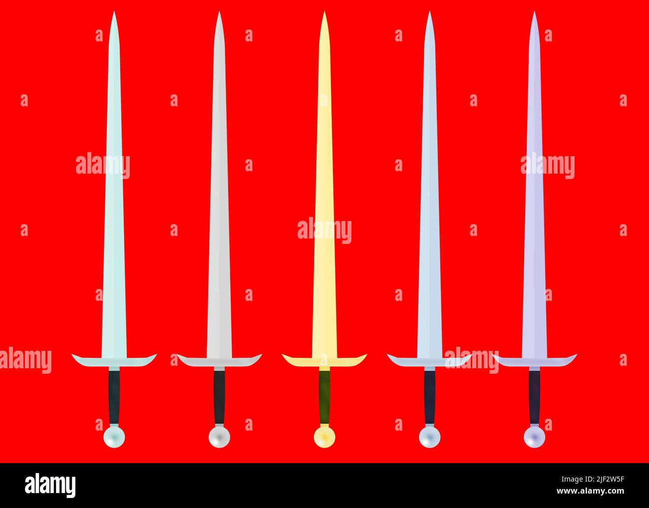 Knight swords hi-res stock photography and images - Alamy