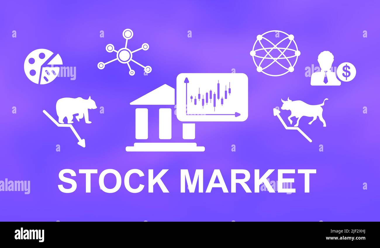 Illustration of a stock market concept Stock Photo - Alamy