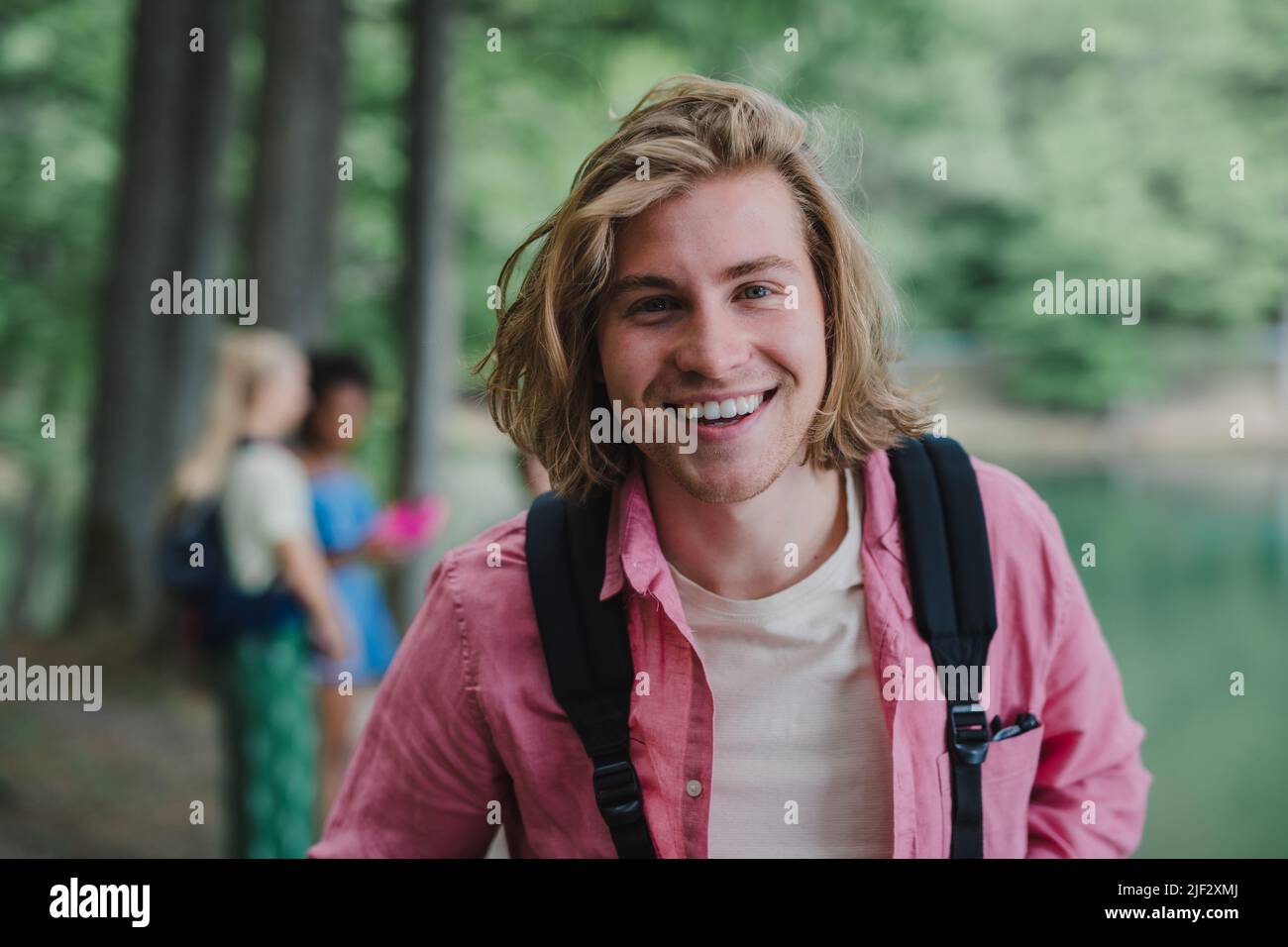 Male camper man camping hi-res stock photography and images - Alamy