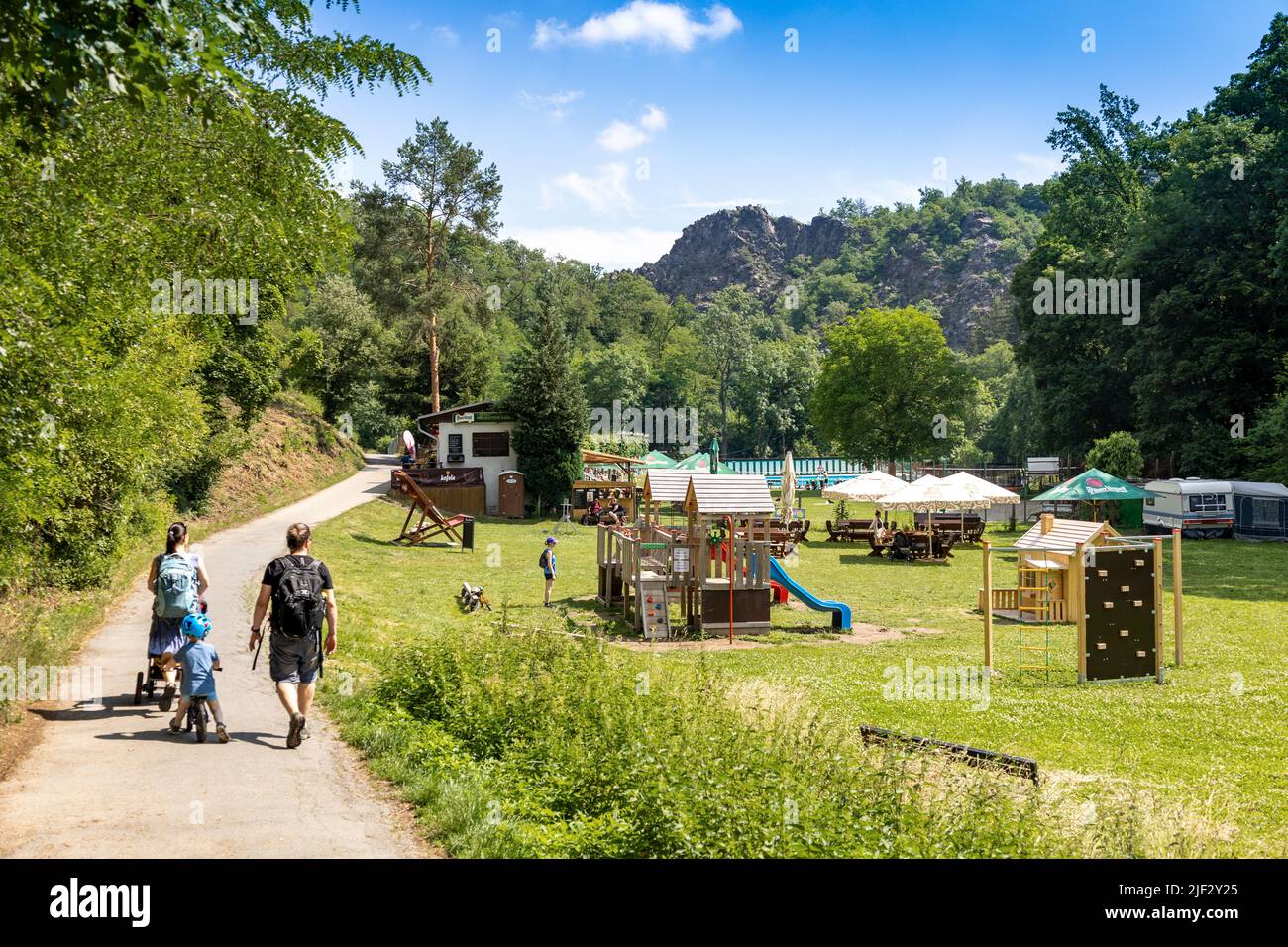 Koupaliště, Narodni prirodni pamatka Sarka, udoli Divoka Sarka, Praha ...