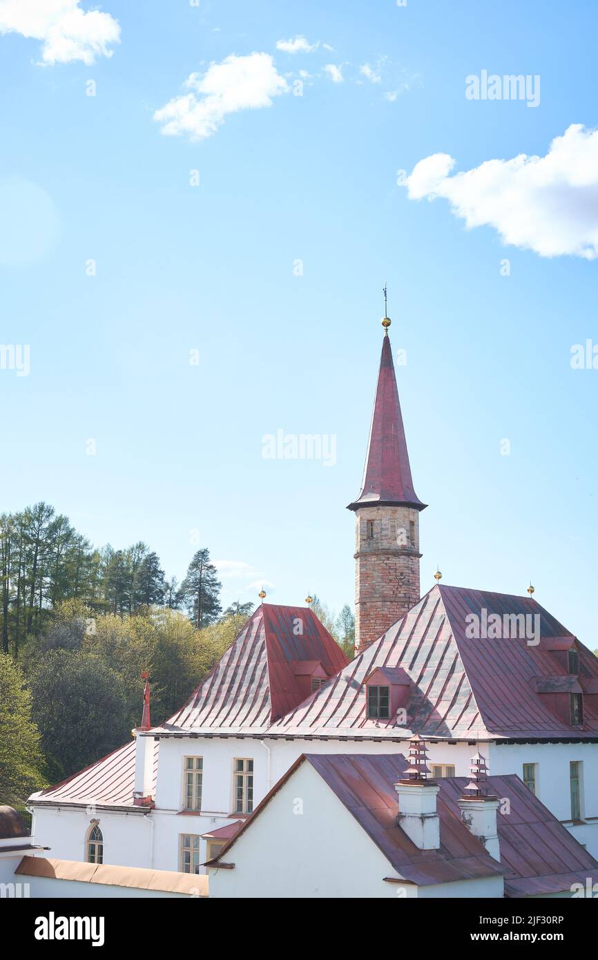 Photo of a church in nature in summer Stock Photo - Alamy