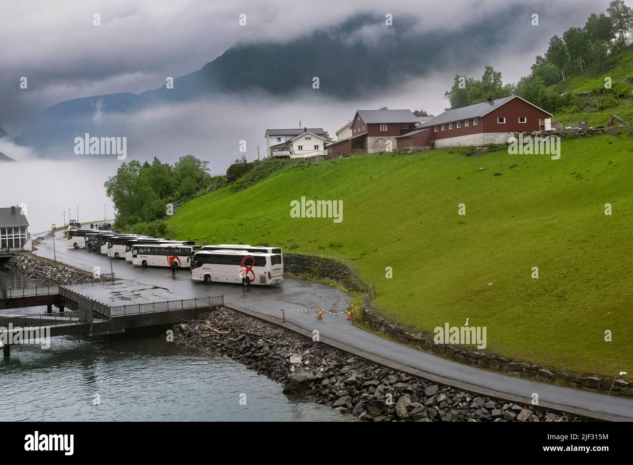 Skjolden port and harbour, Norway Stock Photo - Alamy