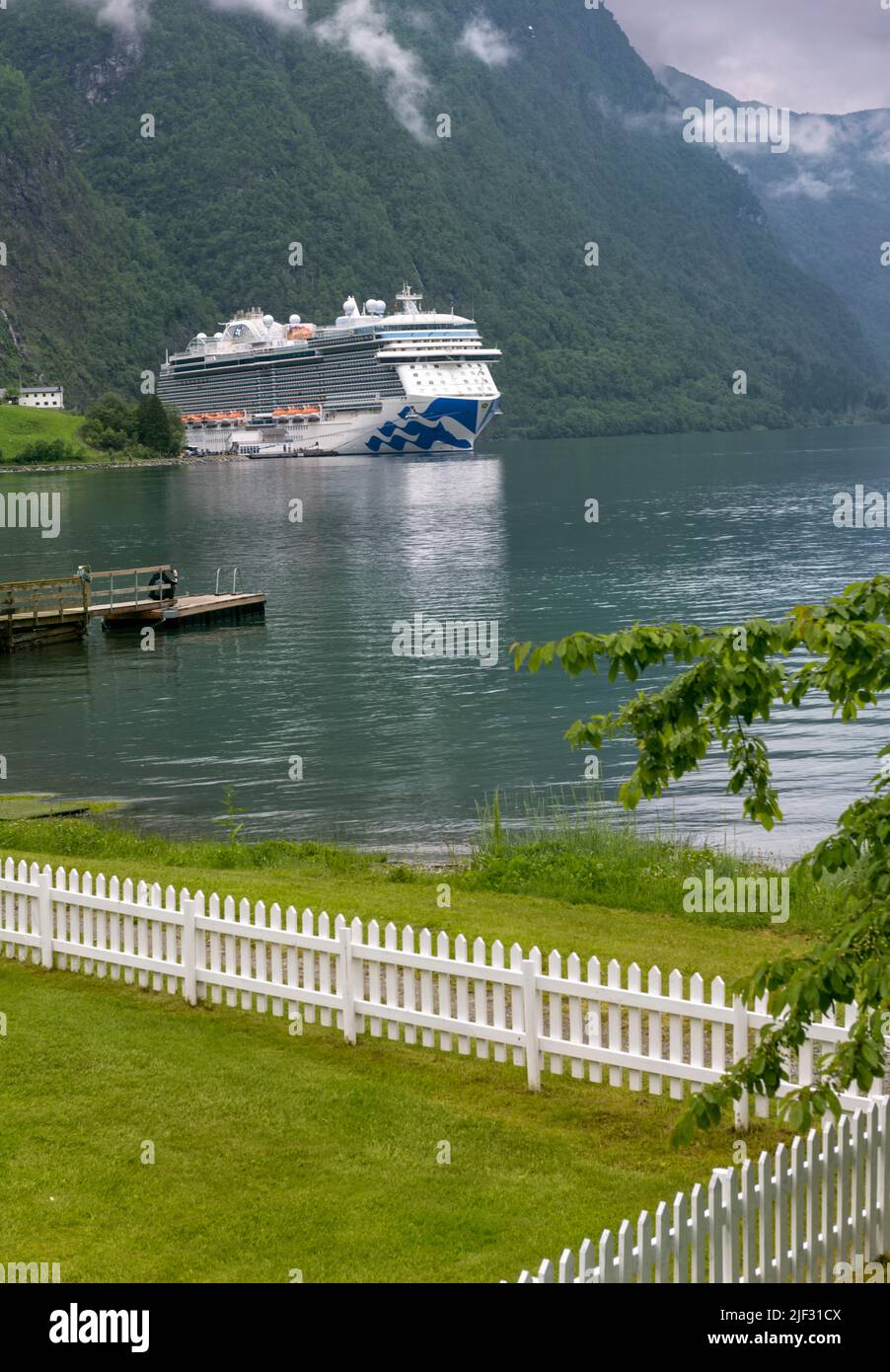Norwegian Fjords Skjolden, Norway - Sky Princess cruise ship Stock ...