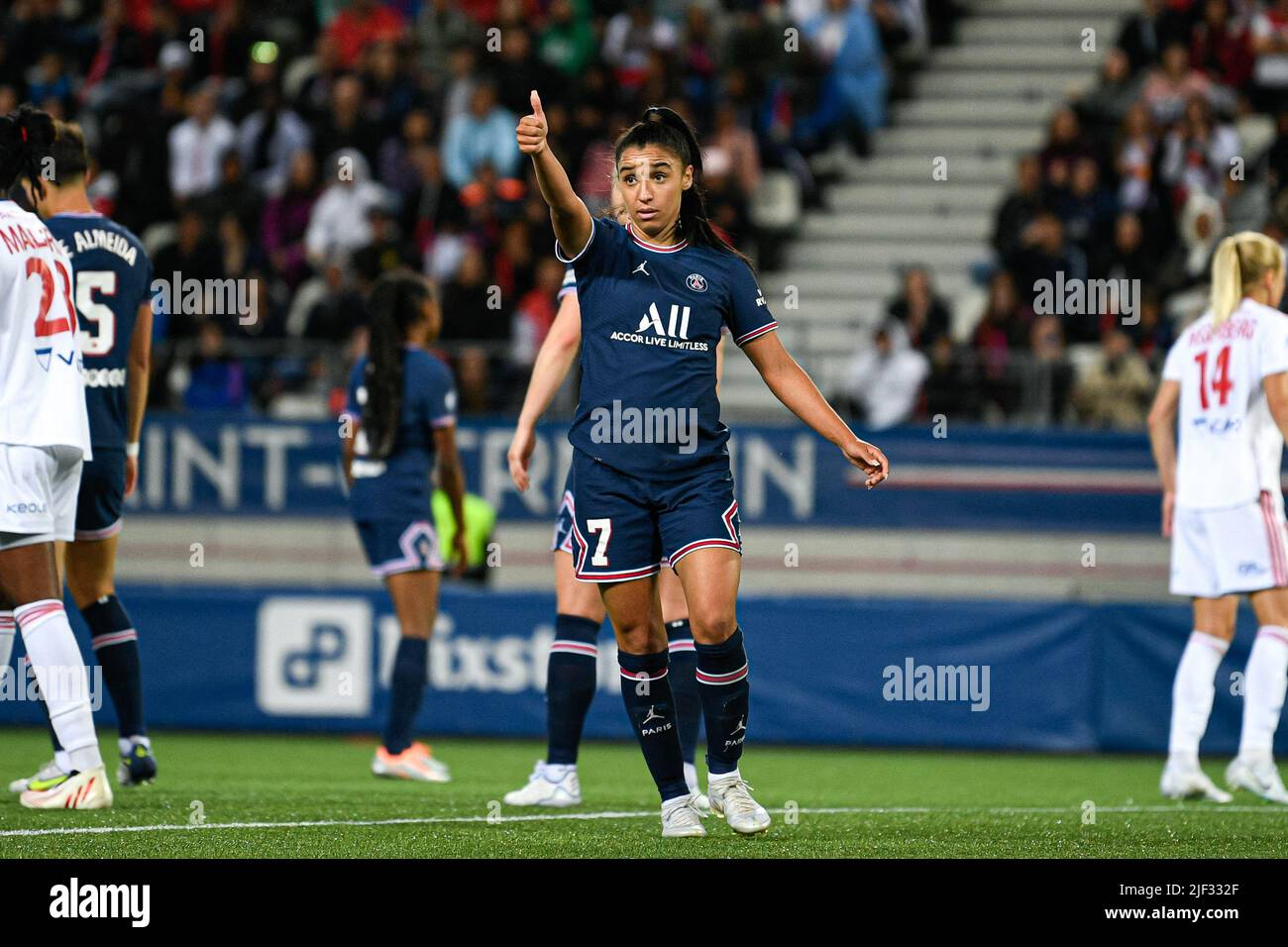 Sakina Karchaoui of PSG during the Women's French championship, D1 ...