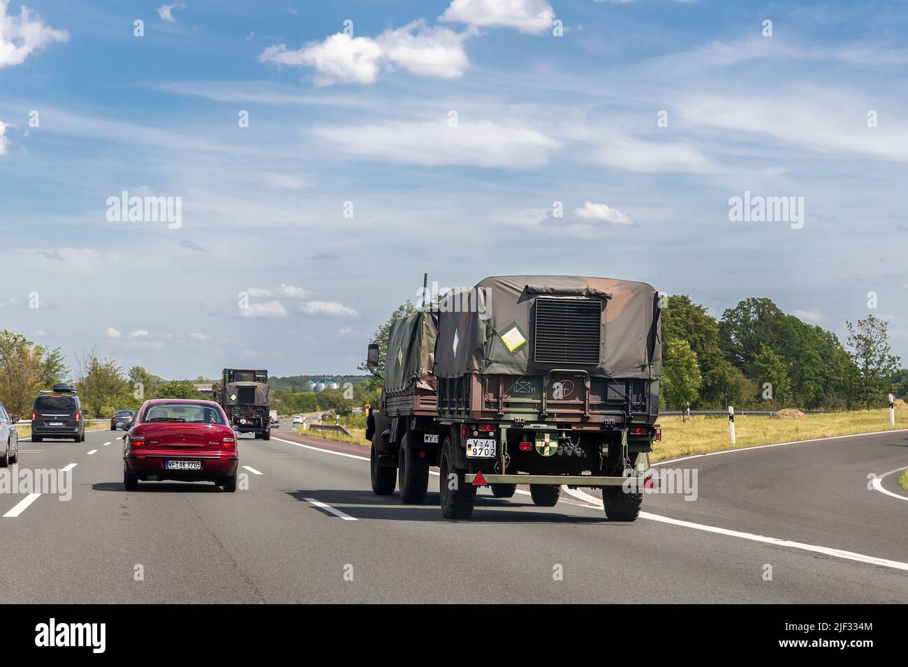 Hannover, Germany - June 12th 2022: German semi-trailer cargo truck ...