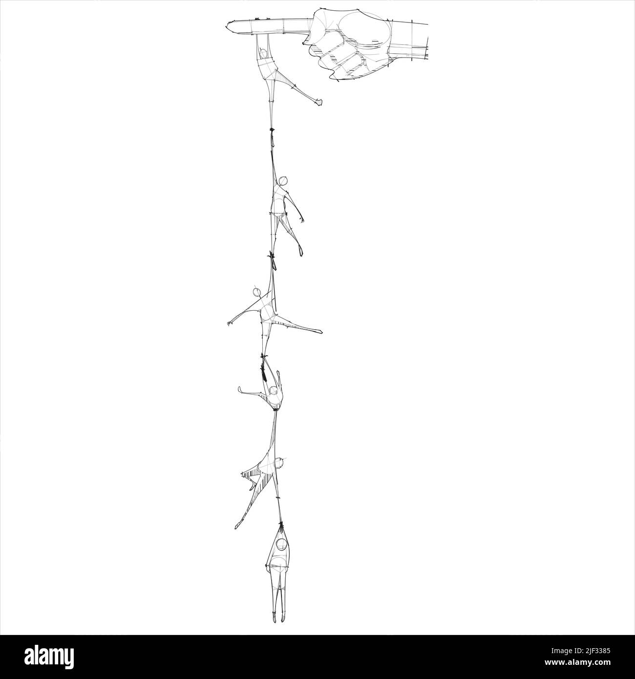 Handshake hanging Stock Vector Images - Alamy