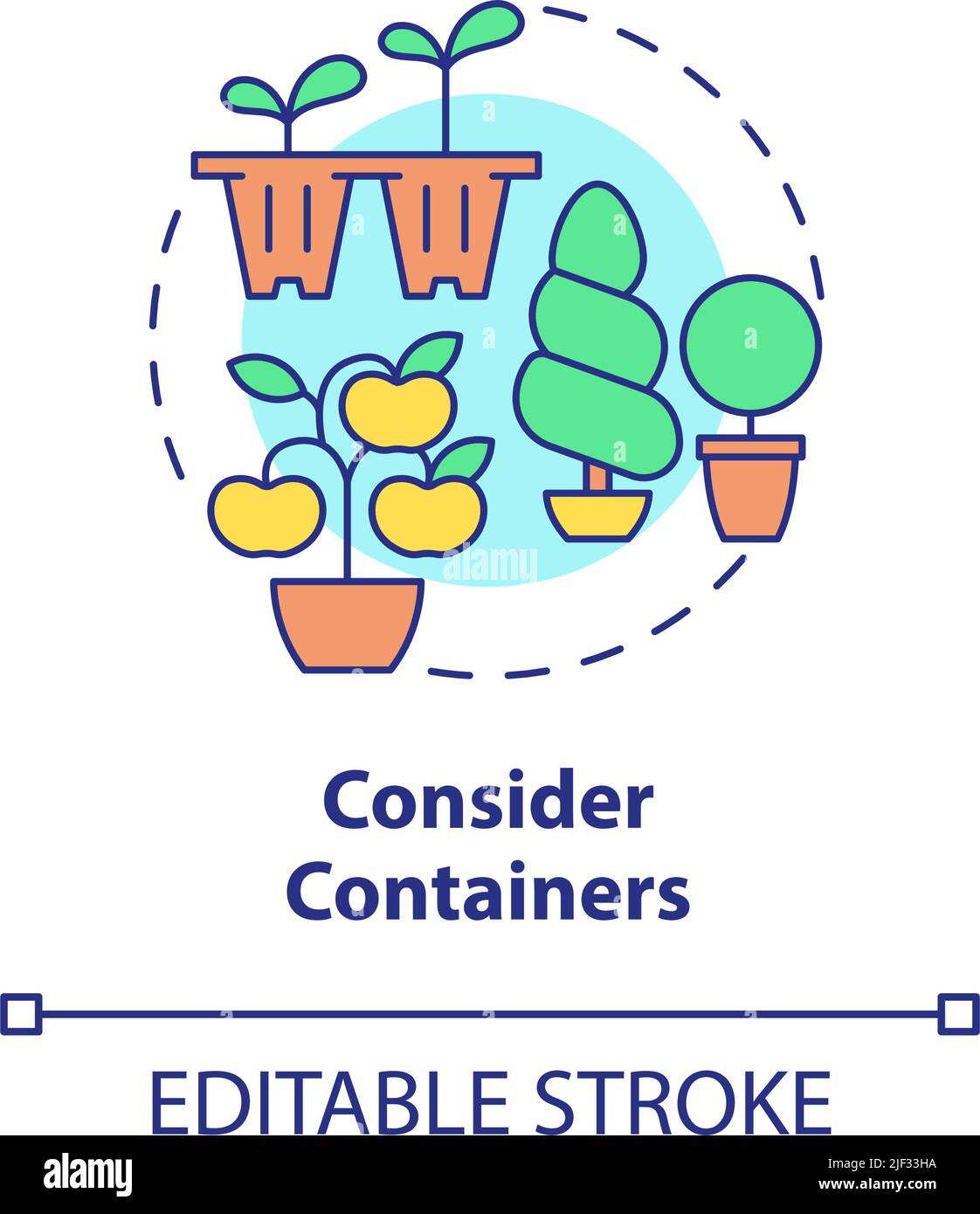Consider containers concept icon Stock Vector Image & Art - Alamy