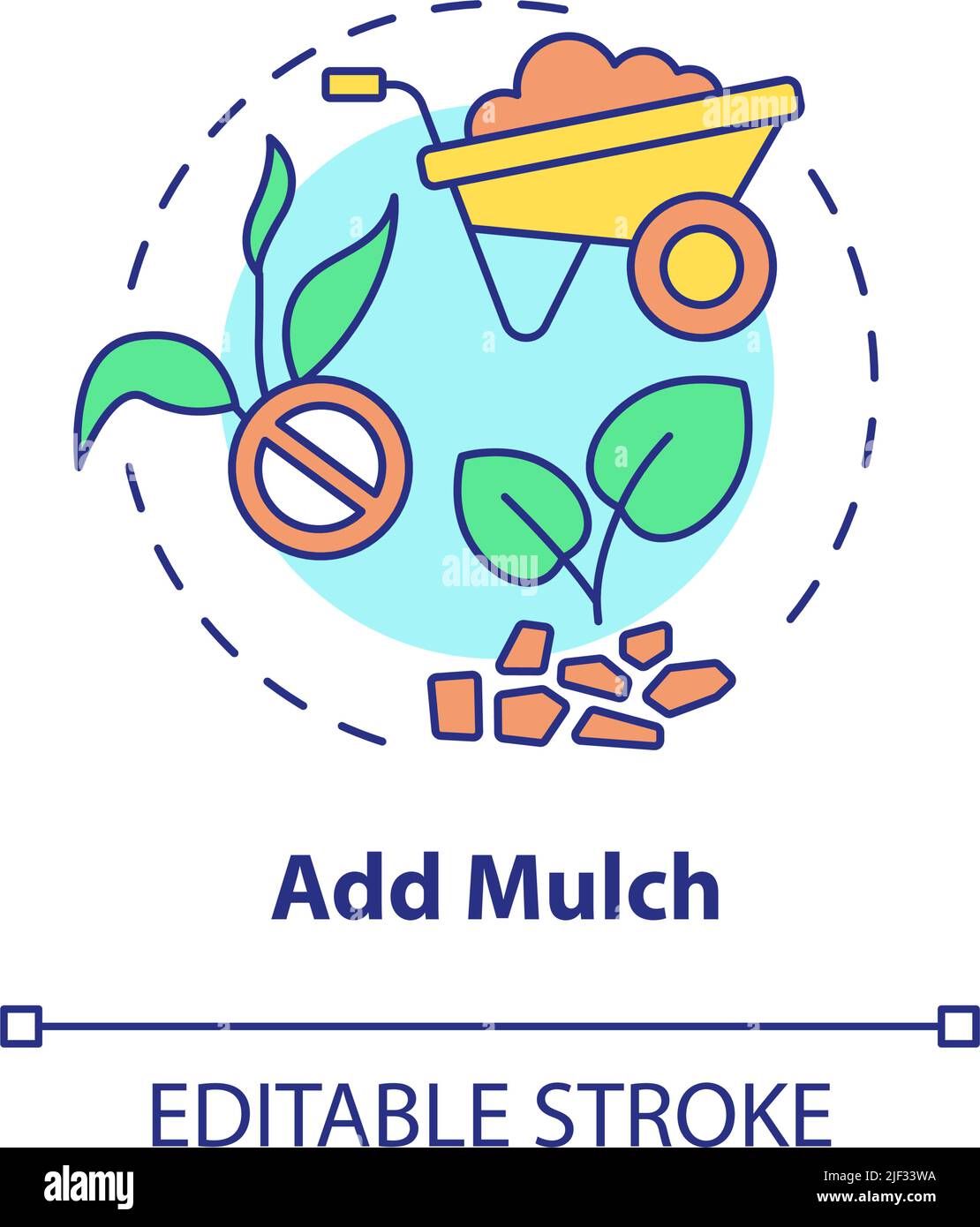 Mulch Stock Vector Images - Alamy