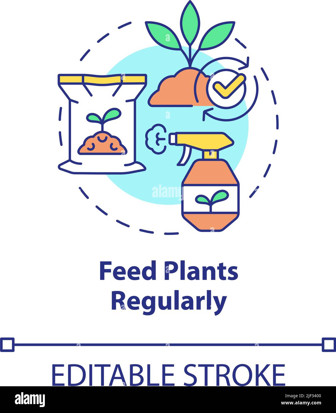 Feed plants Stock Vector Images - Alamy