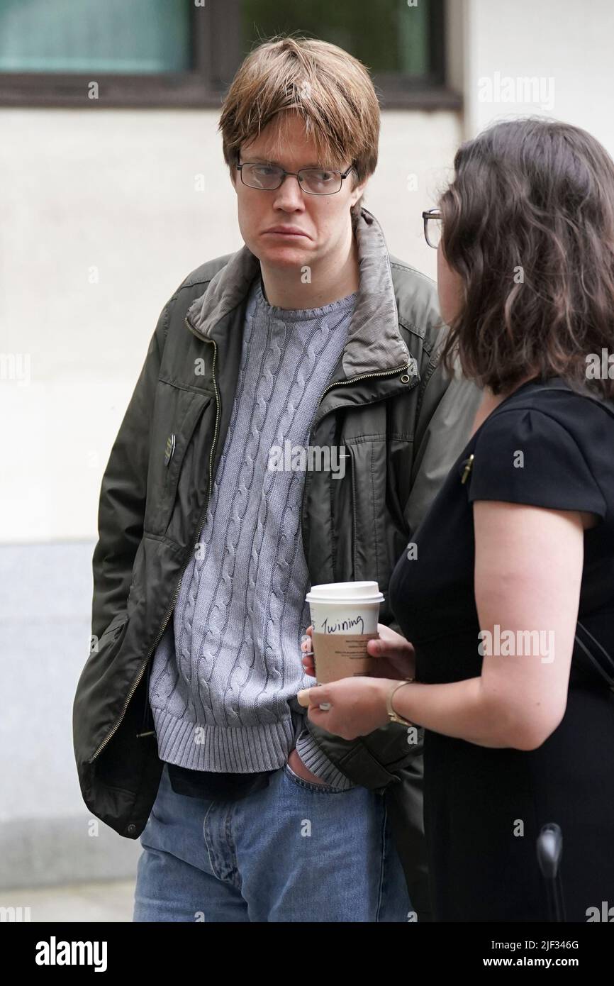 Alexander Peat arrives at Westminster Magistrates' Court, London ...