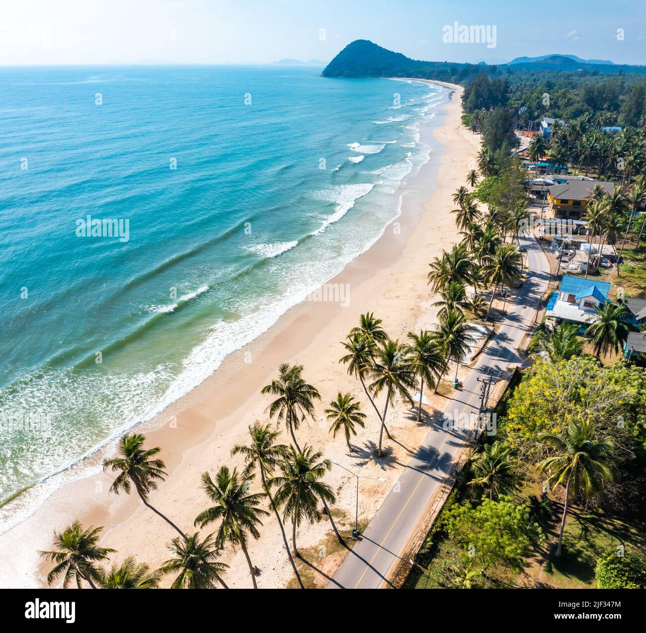 Running Bull Beach or Hat Thung Wua Laen in Chumphon, Thailand Stock ...