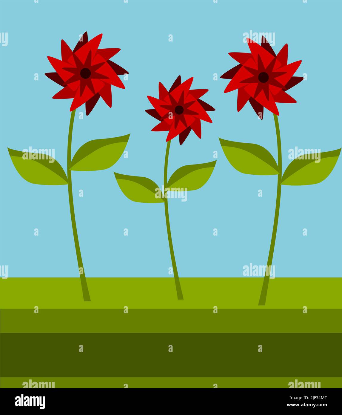 Daisy purple on bright Stock Vector Images - Alamy