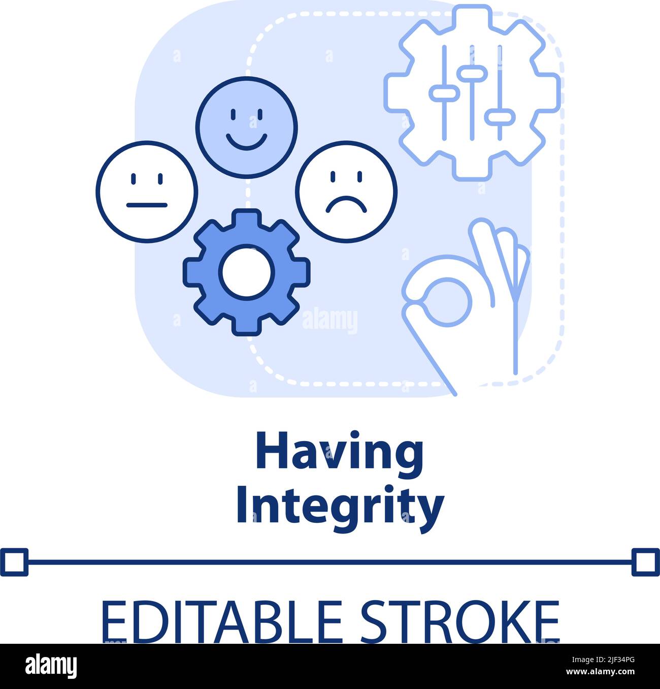 Having integrity light blue concept icon Stock Vector Image & Art - Alamy