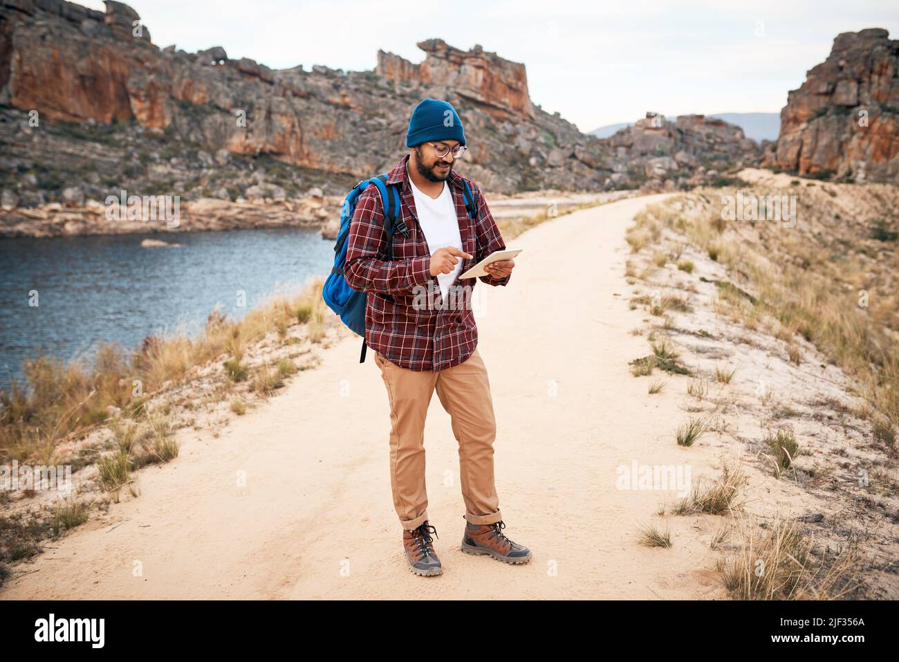 Digital hiking map hi-res stock photography and images - Alamy