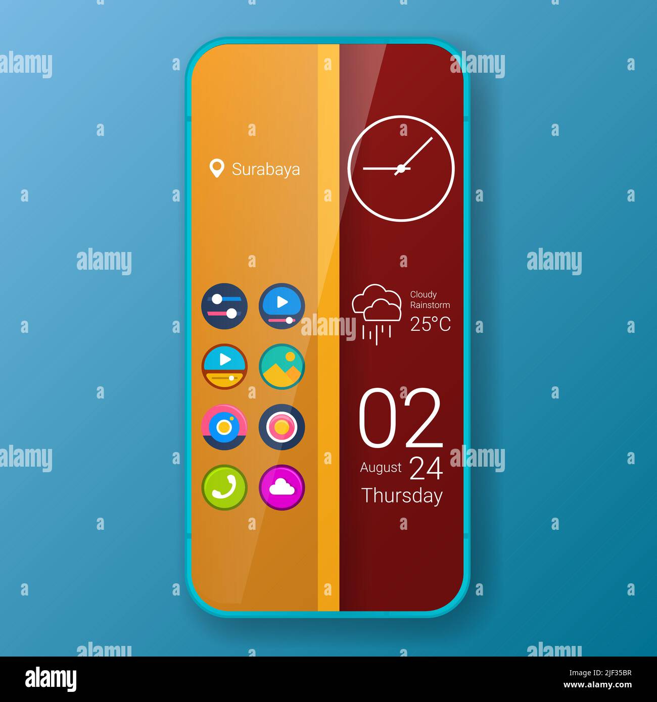 Half design hi-res stock photography and images - Alamy