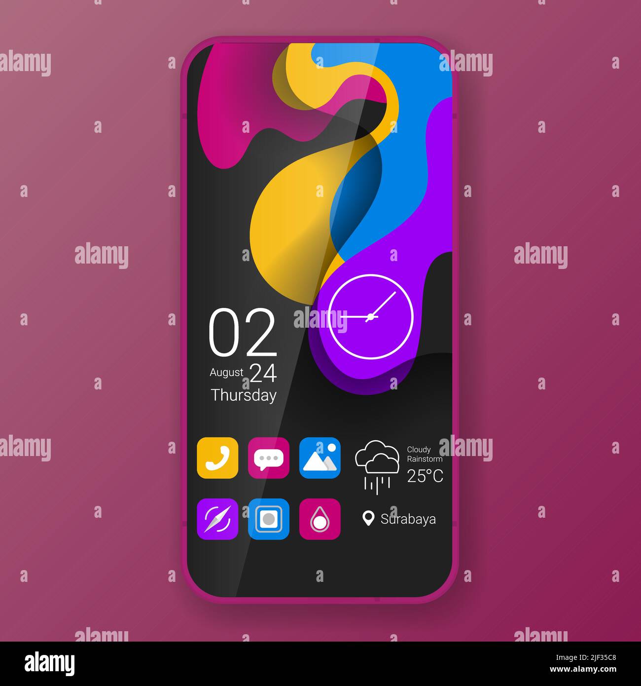 Wave theme Stock Vector Images - Alamy