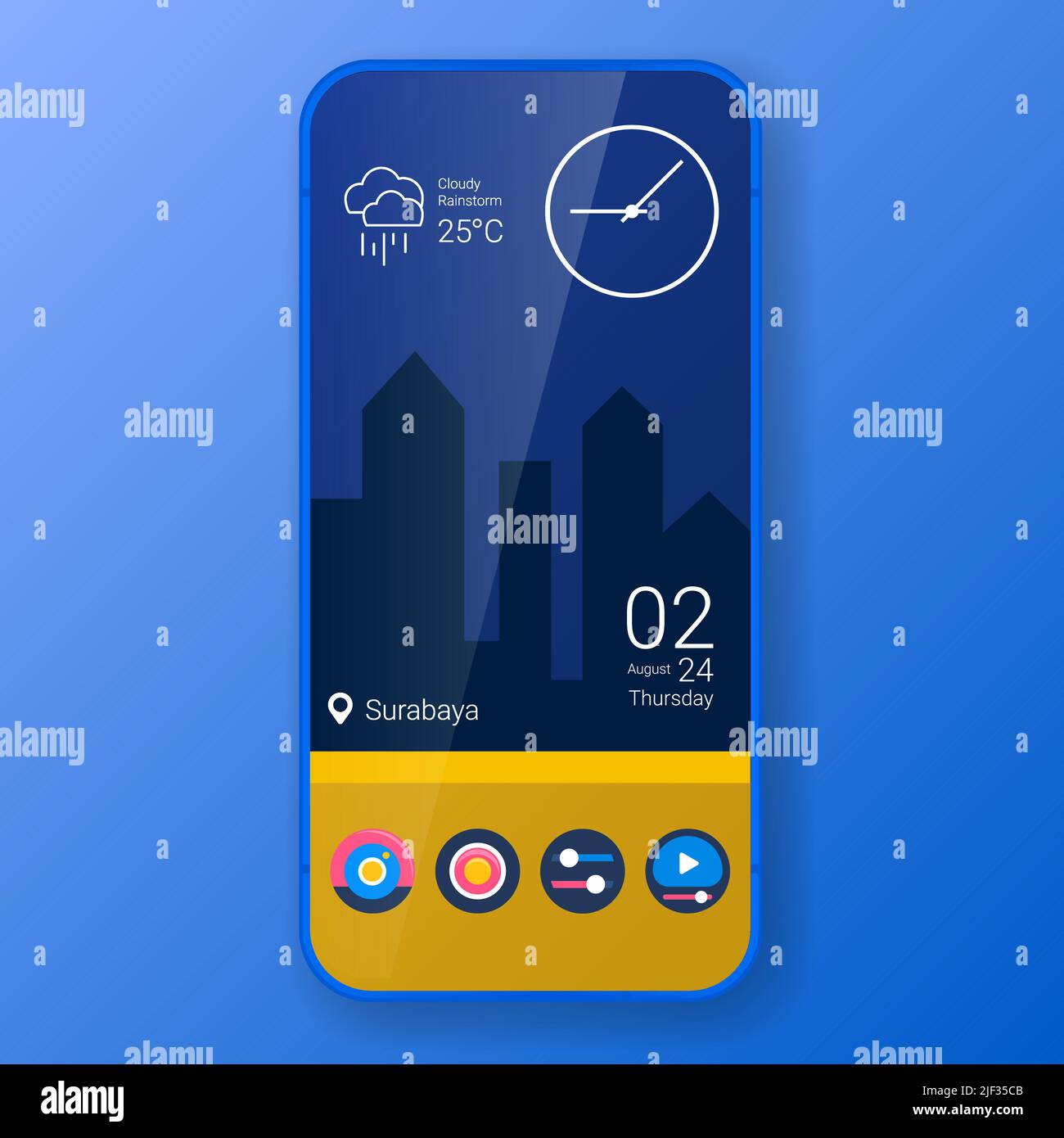 Night mode vector vectors hi-res stock photography and images - Alamy